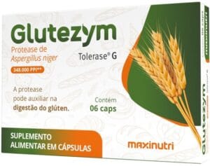 Glutezym - Enzima Digestiva do Glúten - Super Nutrição